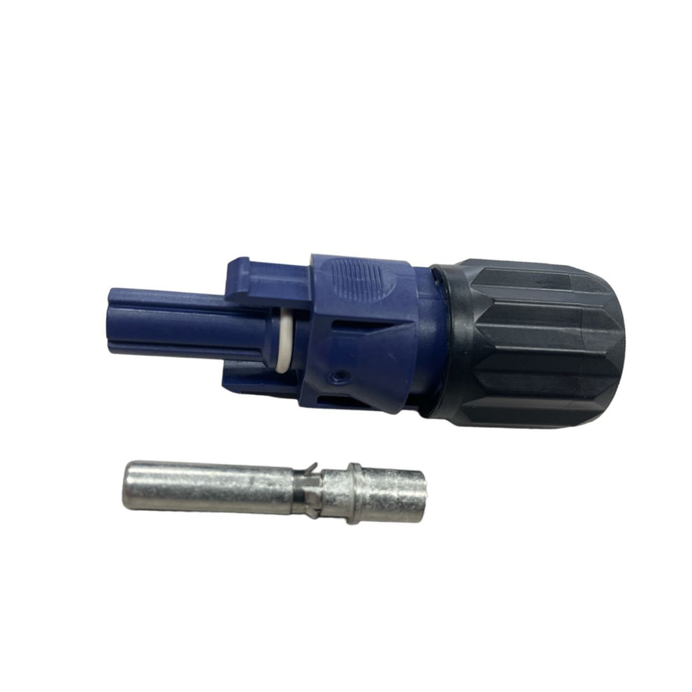 Devalan Blue Female 40A Connector for 4mm Battery Cables Solax Inverte ...