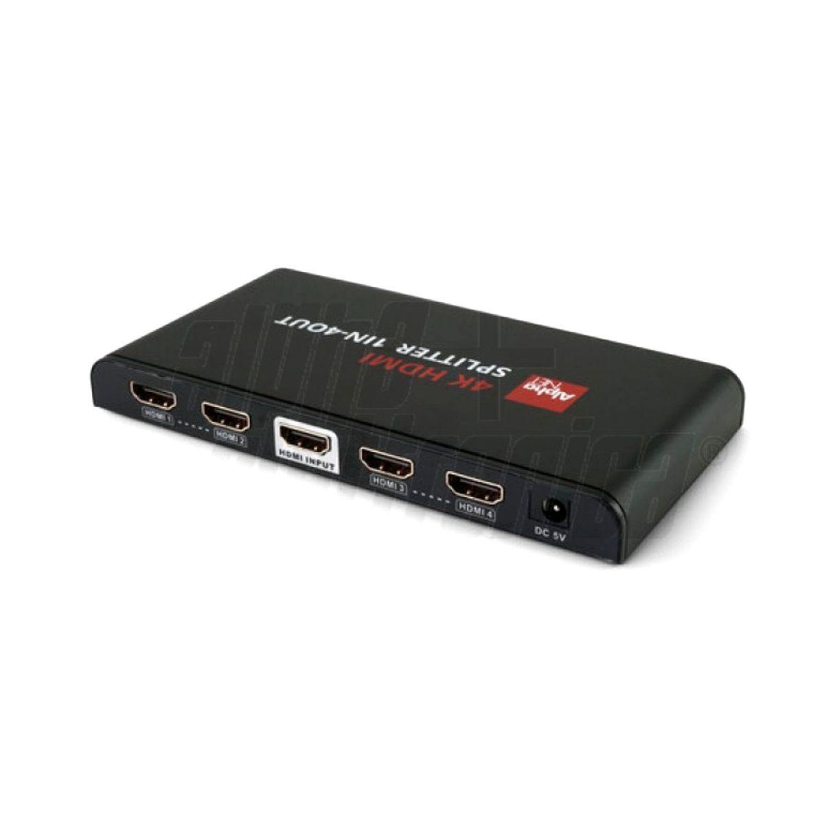 4-output active 4K 60hzHDR hdmi splitter compatible with smart EDID, w ...